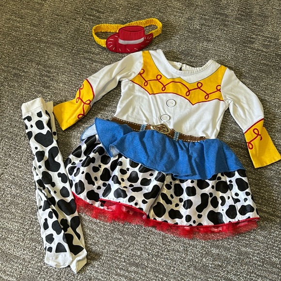 Disney | Costumes | Disney Baby Jessie Outfit Complete With Tights And ...